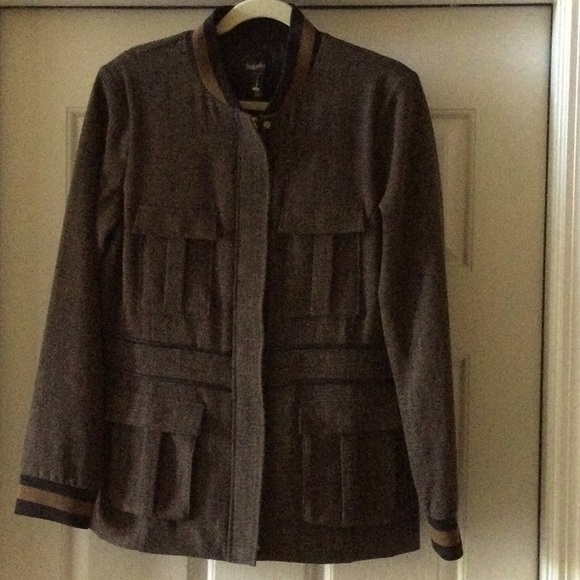 Rafaella | Jackets & Coats | Rafaela Brown Full Zip Jacket M | Poshmark